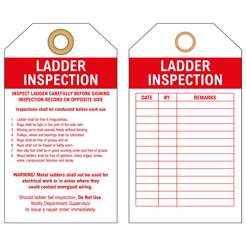 Identification Labels Werner 10 Ft. Fiberglass Platform Step Ladder ...
